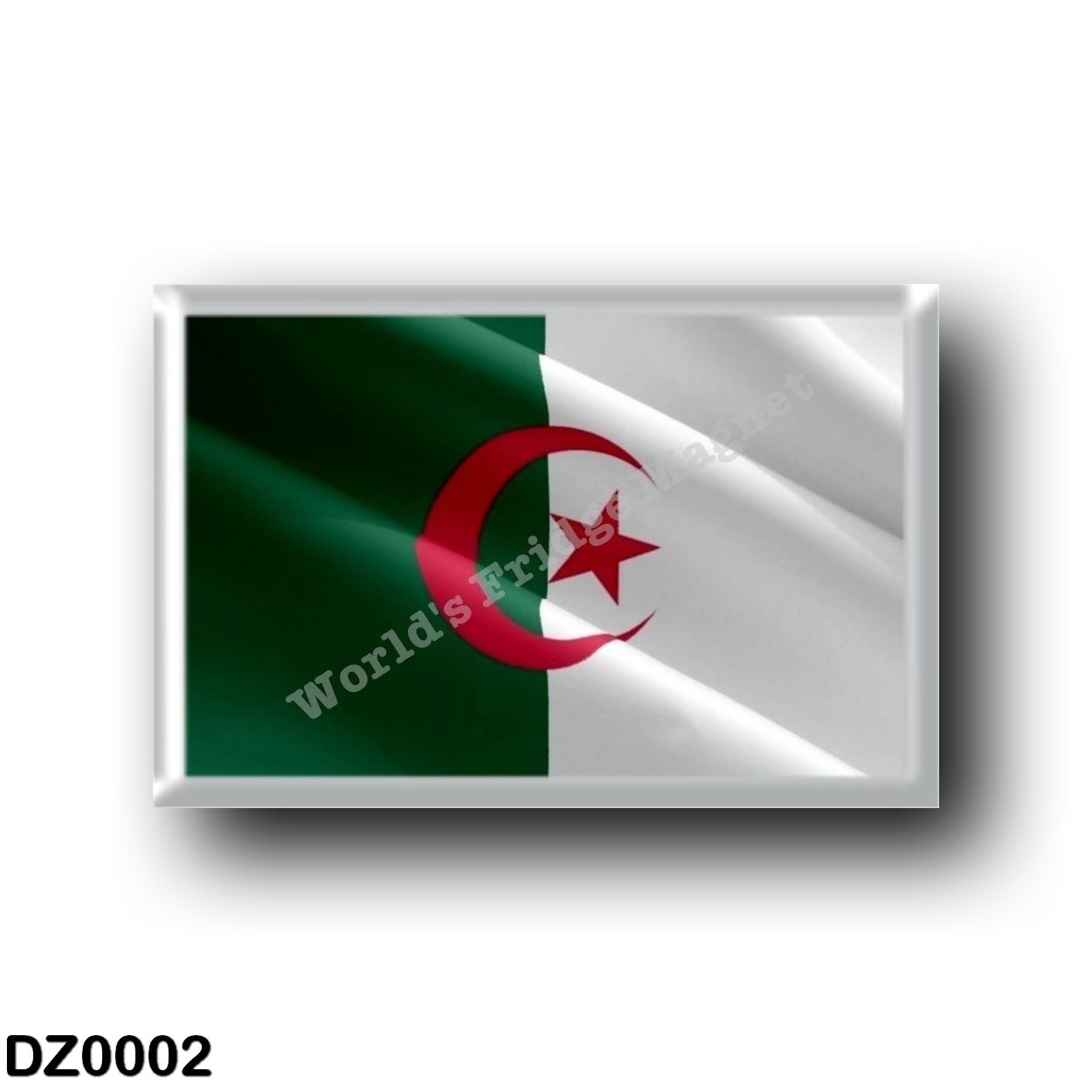 DZ – Flag Waving- Algeria – Travels and Magnets