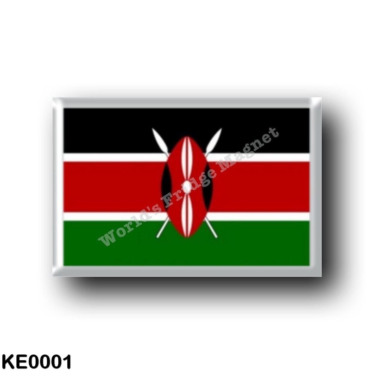 KE – Flag – Kenya – Travels and Magnets