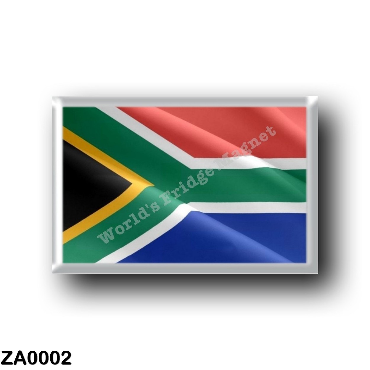 ZA – Waving Flag – South Africa – Travels and Magnets