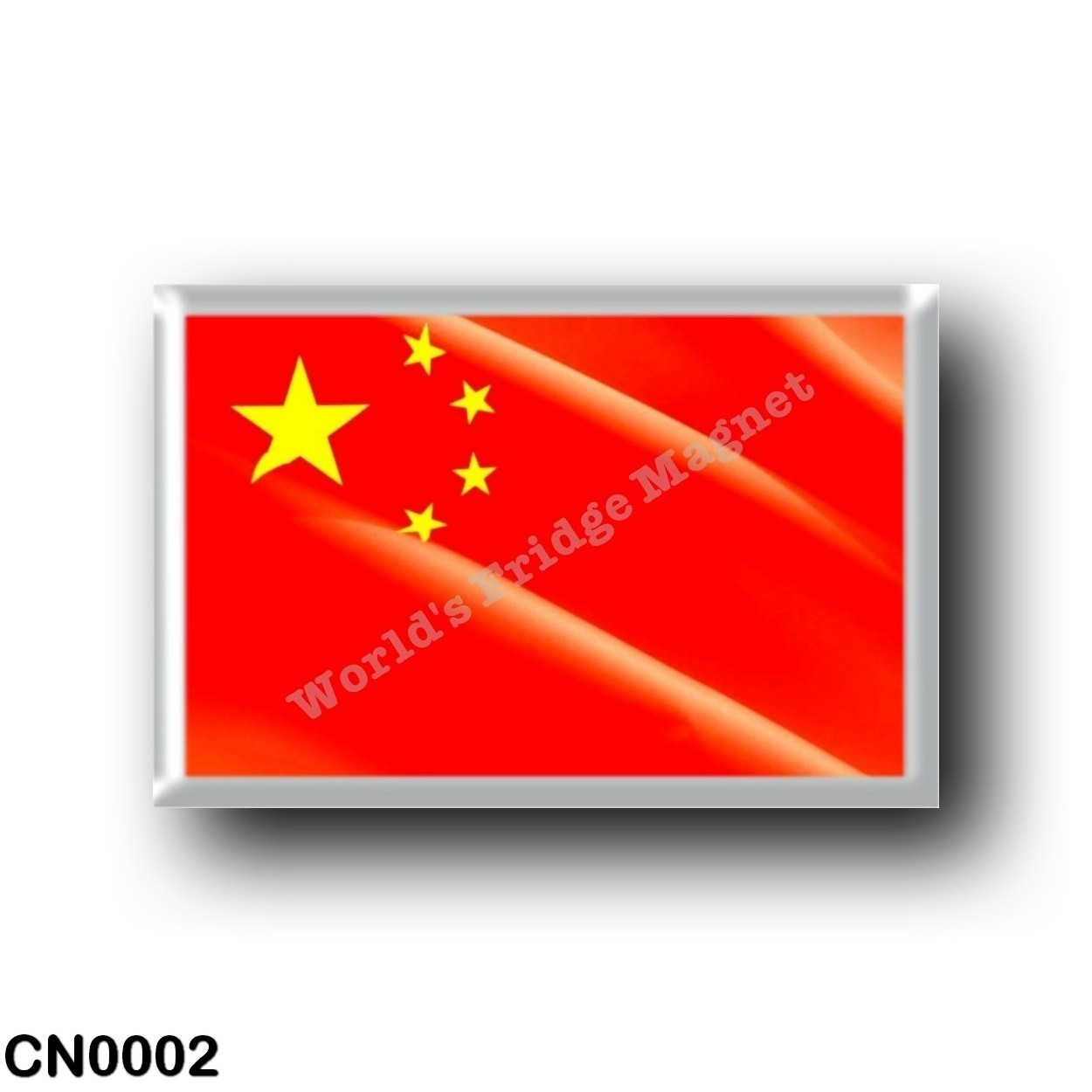 CN – Flag Waving – China – Travels and Magnets