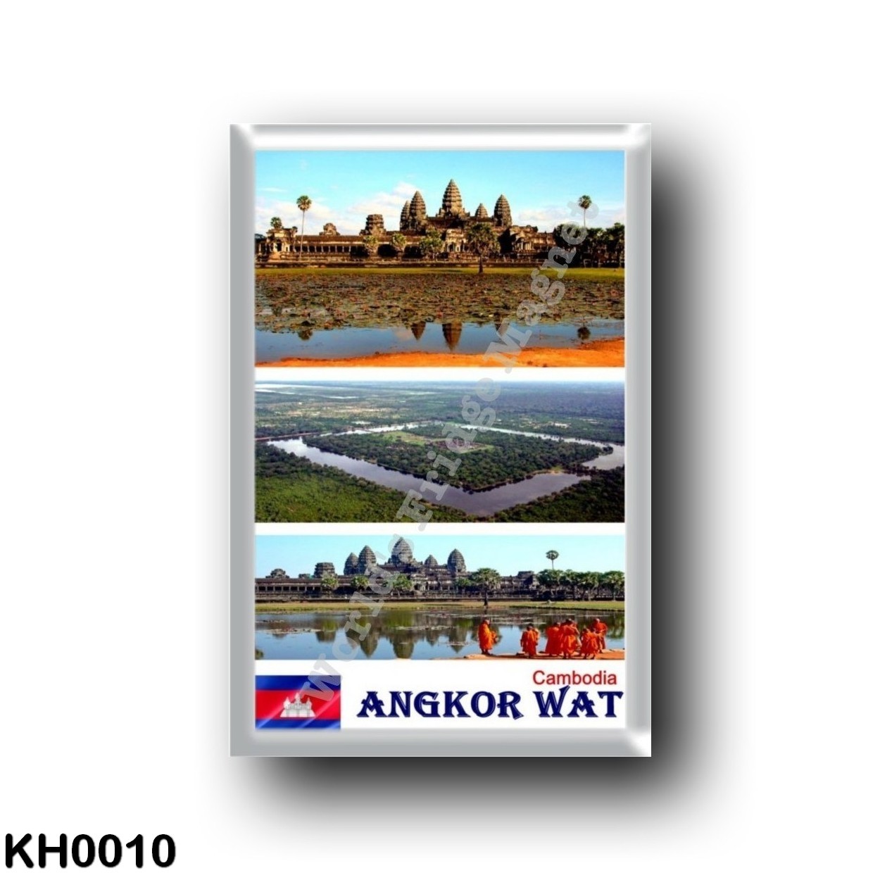 KH – Angkor Wat – Mosaic – Travels and Magnets