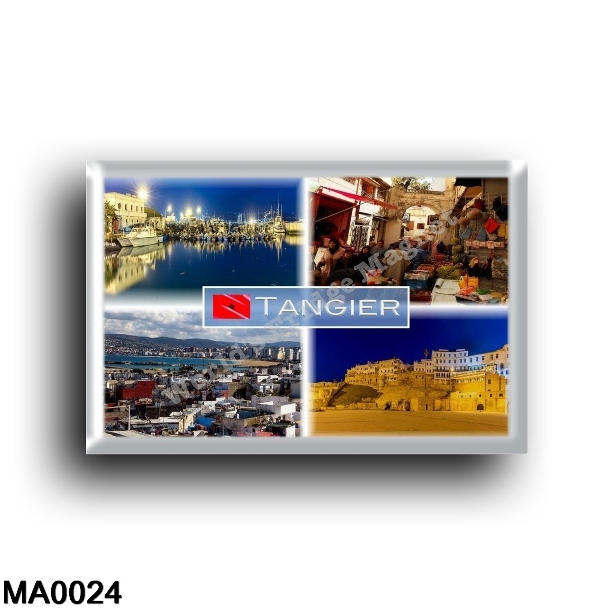 MA – Tangier – Port at night – Market stands in the Medina of Tangier ...